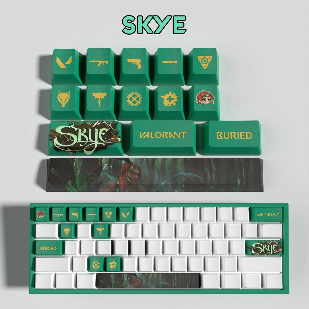Valorant Skye Keycaps / Variations: 14 Keys, 29 Keys, Full Set ...