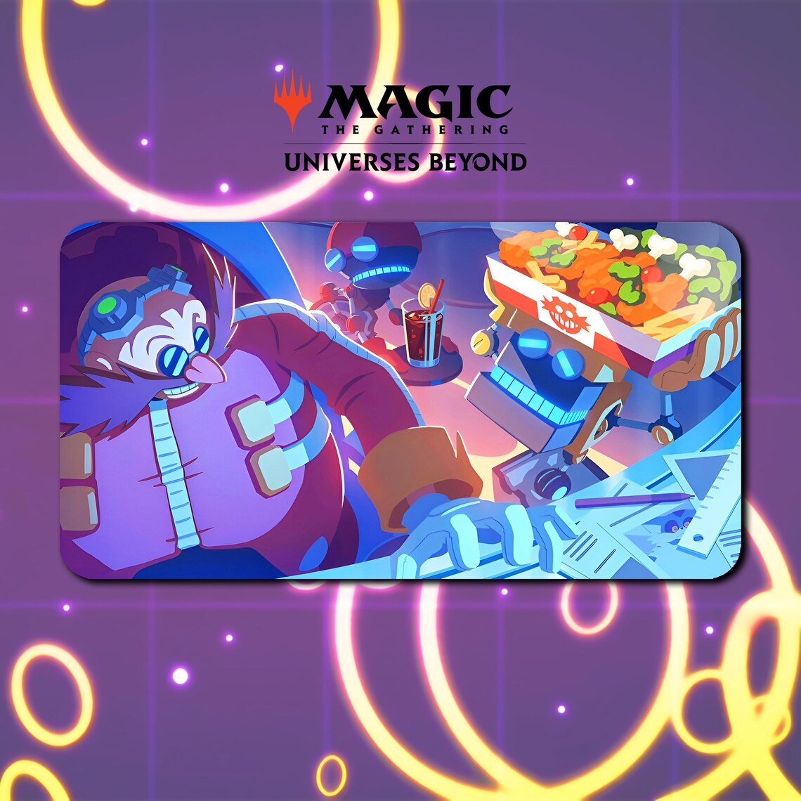 Playmat Dr Eggman V2 - MTG X Sonic - Universes Beyond - 24"x 14" (600 X ...