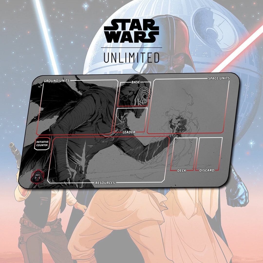 Playmat Kylo Ren TCG Star Wars: Unlimited / 24x14 Inches 600x350x2mm - Etsy