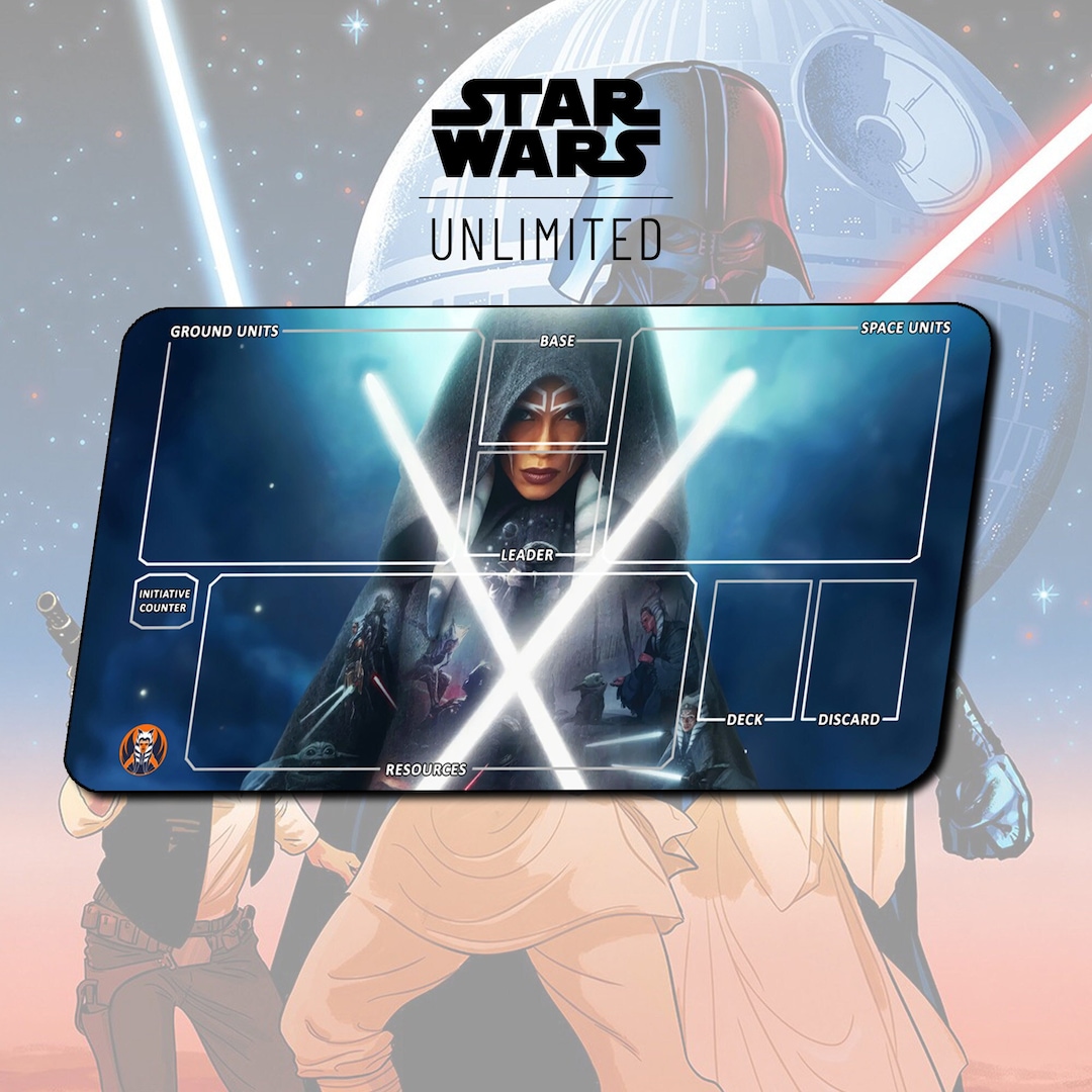 Playmat Ahsoka Tano TCG Star Wars: Unlimited / 24x14 Inches 600x350x2mm ...