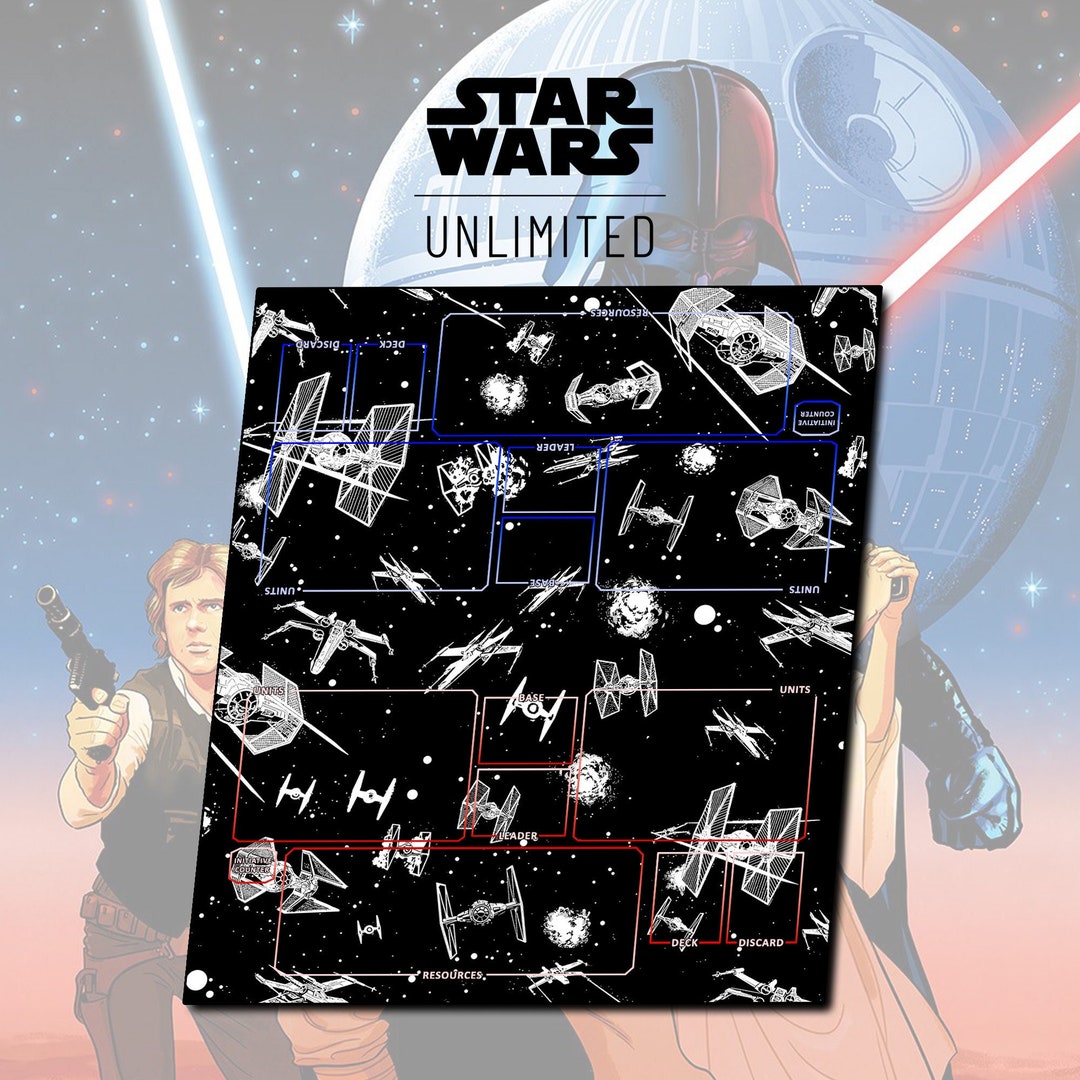 Playmat 2 Players Star Ship TCG Star Wars: Unlimited / 23.62 X 27.56 ...