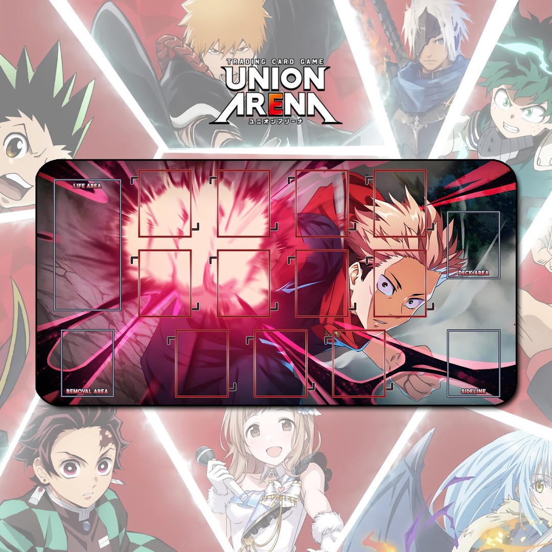 Playmat Itadori - Union Arena TCG / 24"x14" Inches (600x350x2mm) - Etsy