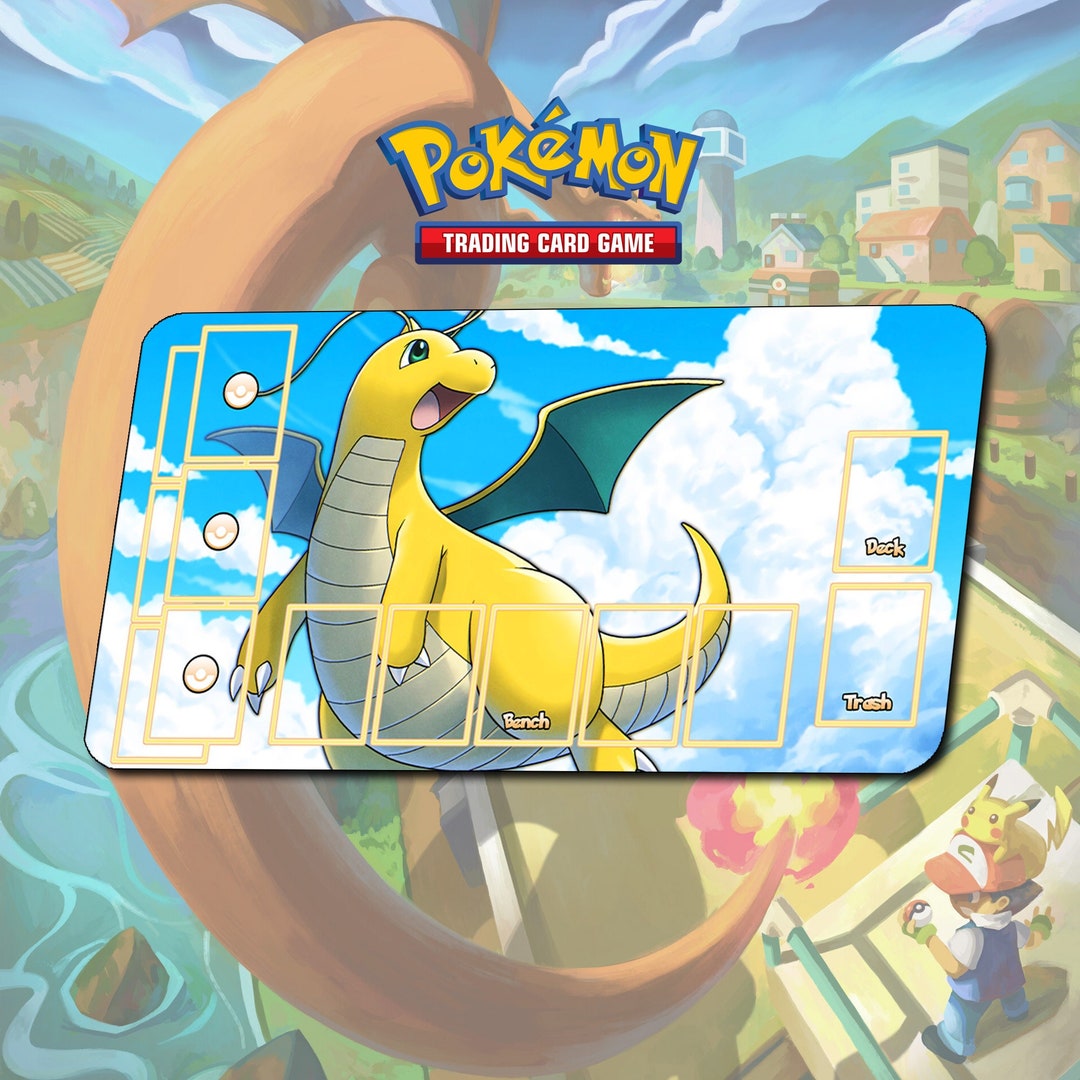 Dragonite TCG Pokemon Playmat / 600x350x2mm 24x14inch - Etsy