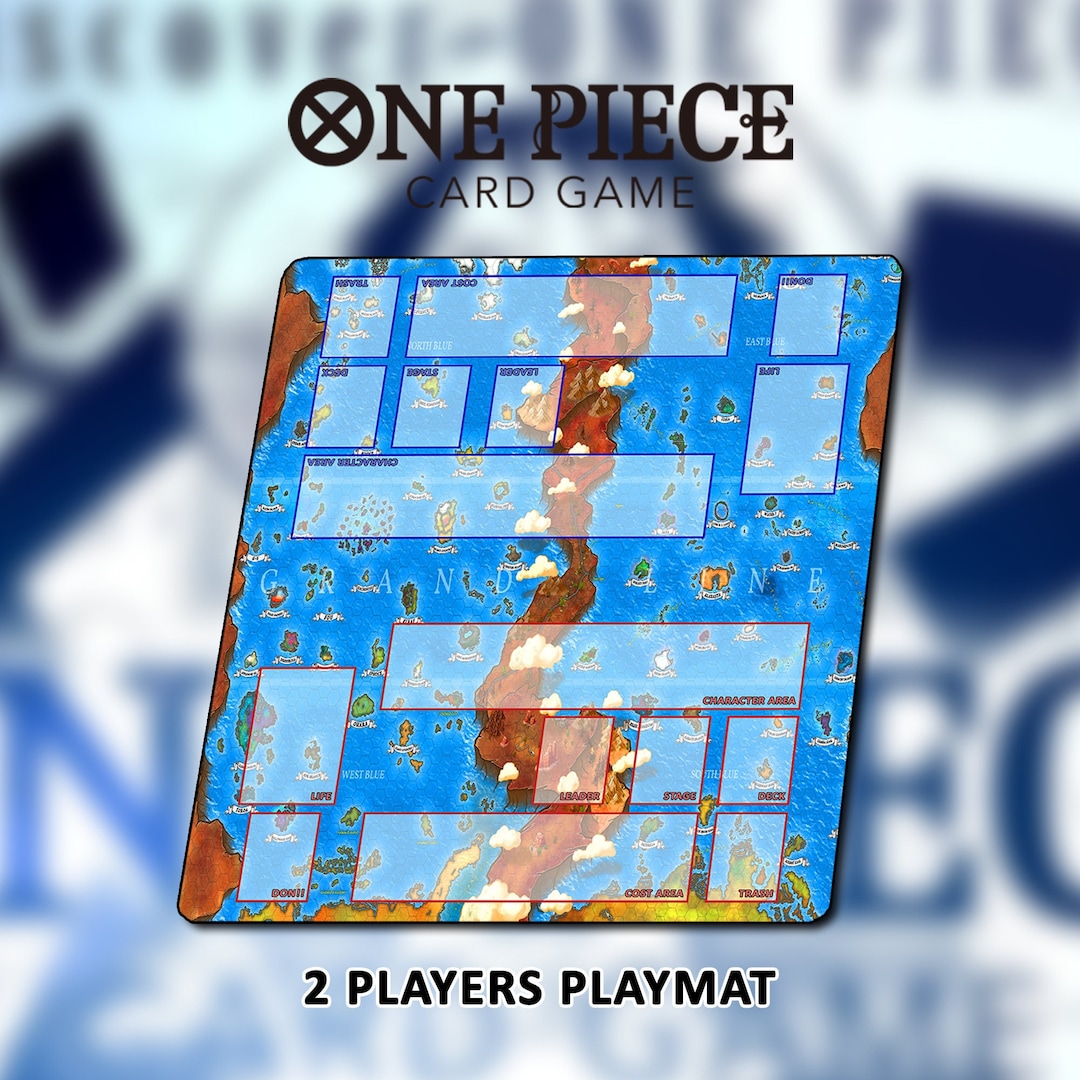Playmat 2 Players GRANDLINE TCG One Piece Card Game / Tapis De Carte - Etsy