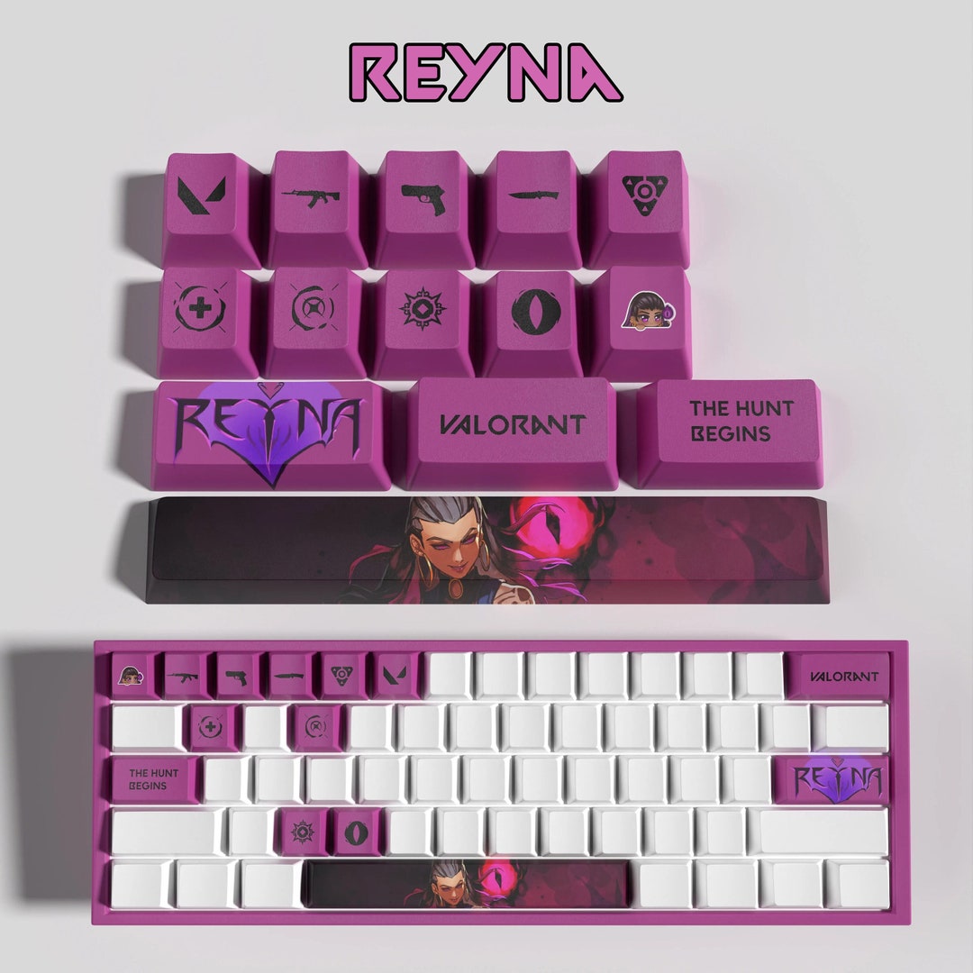 Valorant Reyna Keycaps / Variations: 14 Keys, 29 Keys, Full Set ...