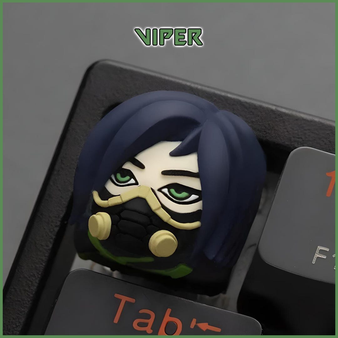 Viper - Keycaps Valorant Cute / Mechanical Keyboard Keycaps / Only ...