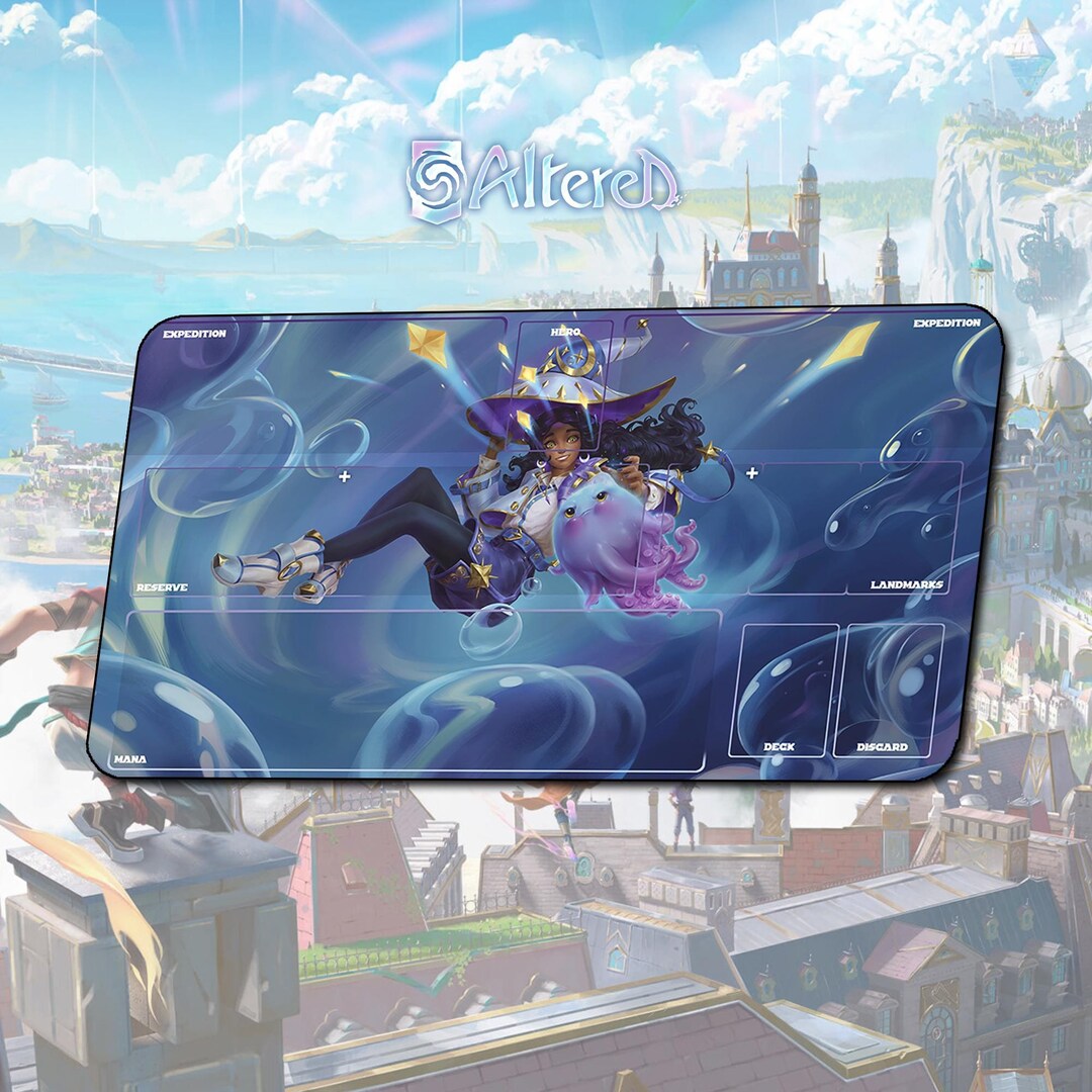 Playmat Akesha & Taru Altered TCG / 24x14 Inches 600x350x2mm - Etsy
