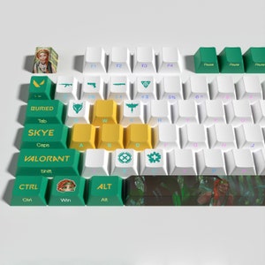 Valorant Skye Keycaps / Variations: 14 Keys, 29 Keys, Full Set ...