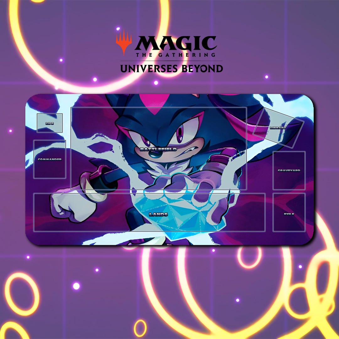 Playmat Shadow V3 - MTG X Sonic - Universes Beyond - 24"x 14" (600 X ...