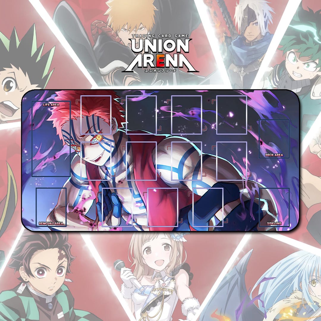 Playmat Akaza - Union Arena TCG / 24"x14" Inches (600x350x2mm) - Etsy
