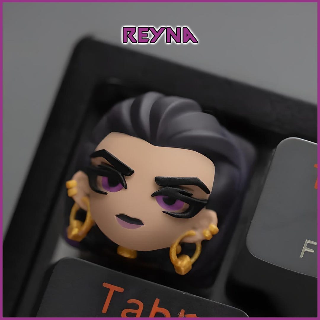 Reyna Valorant Cute Keycaps / Mechanical Keyboard Keycaps / Only ...