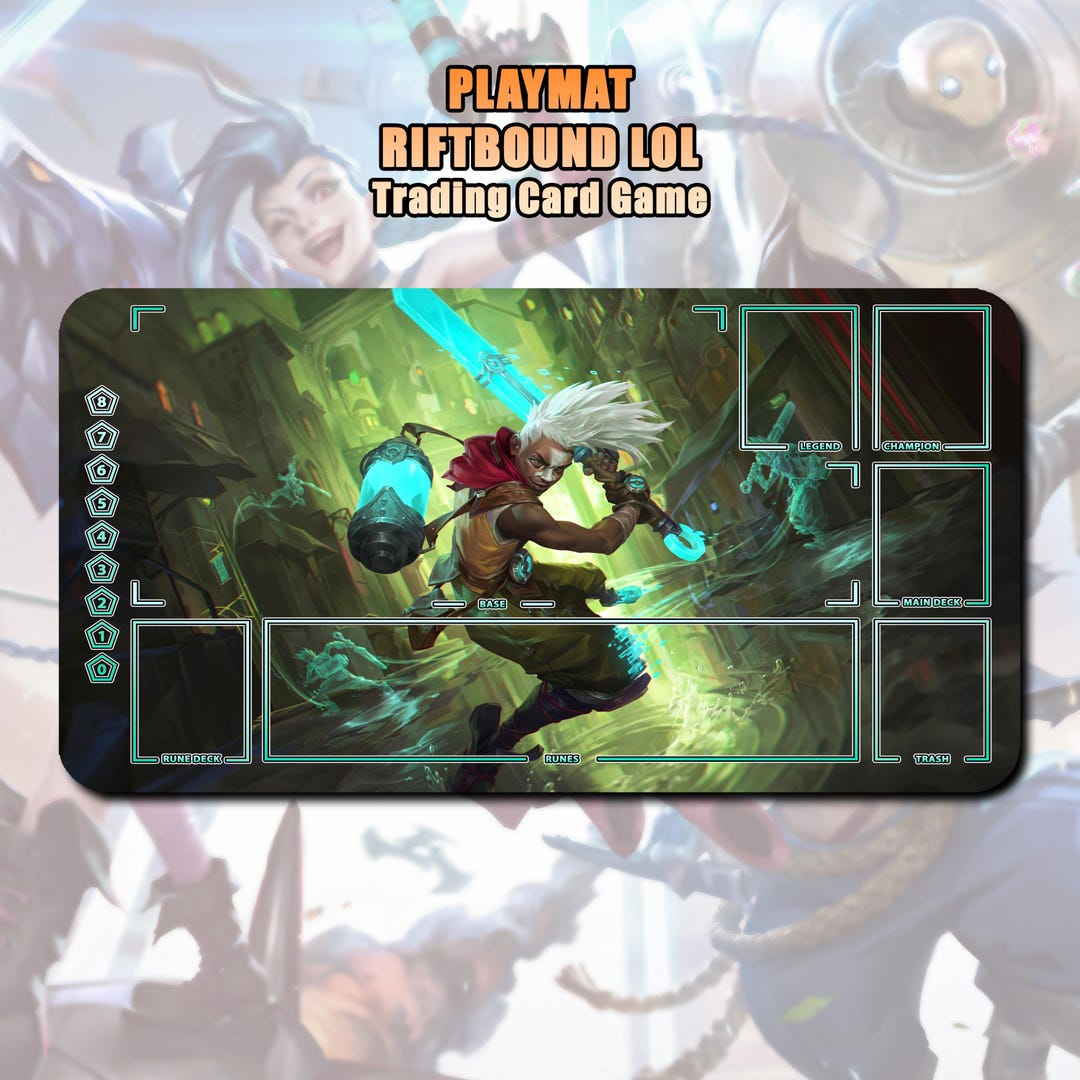 Ekko - Riftbound LOL TCG Playmat / 24"x14" Inches (600x350x2mm) - Etsy