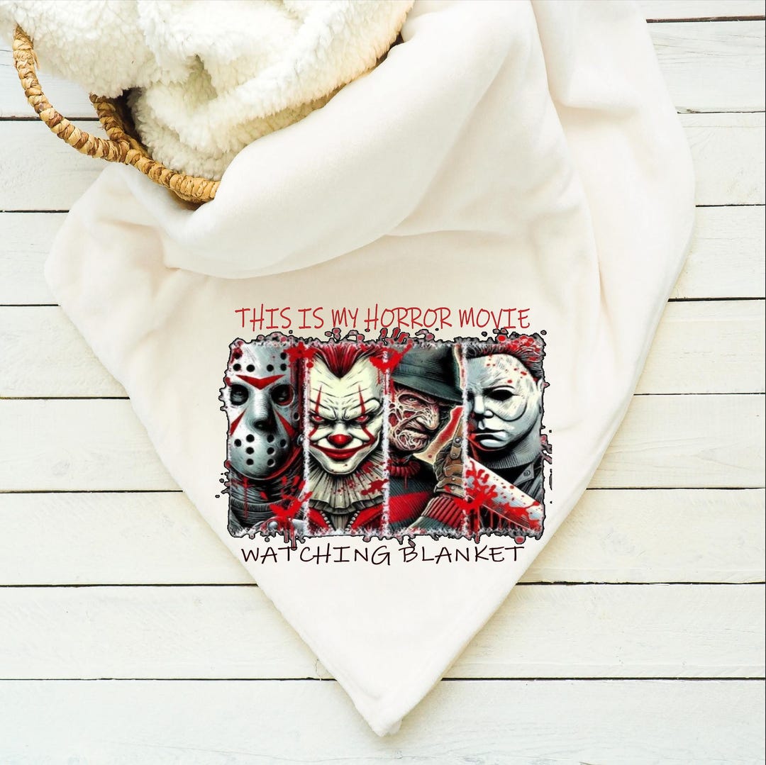 Horror Movie Blanket | Horror Blanket | Horror Plush Blanket | Fleece ...