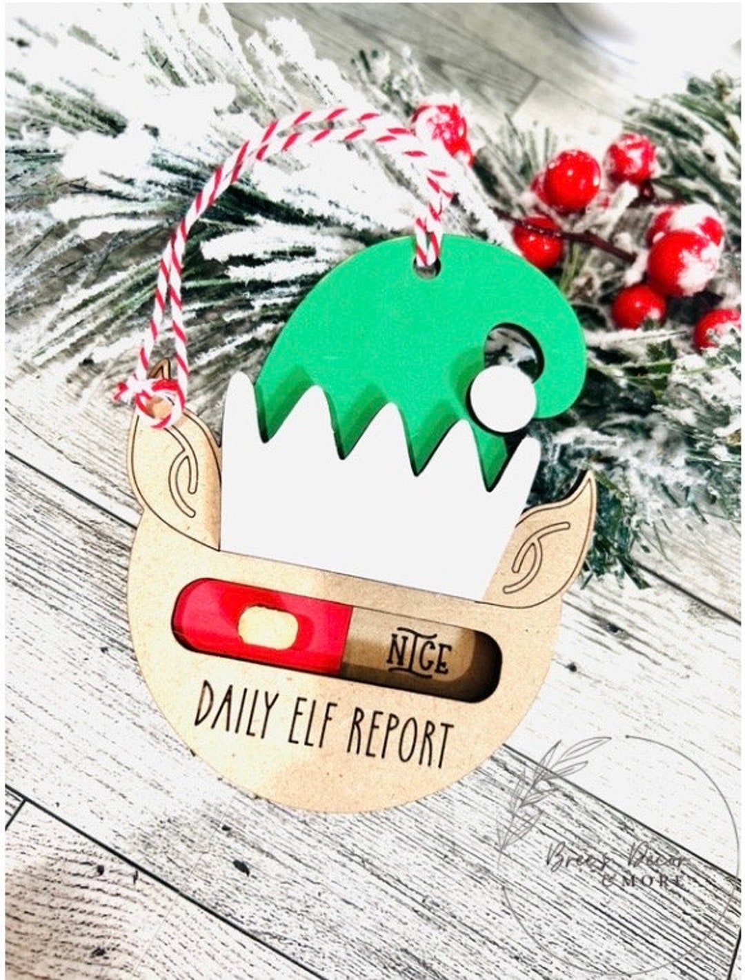Daily Elf Report Elf on the Shelf Christmas Tree Ornaments - Etsy