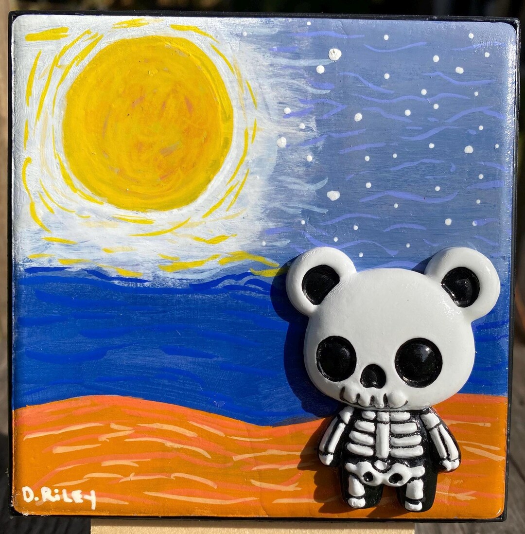 Teddy Bear Skeleton Ceramic Painting Basic Series - Etsy