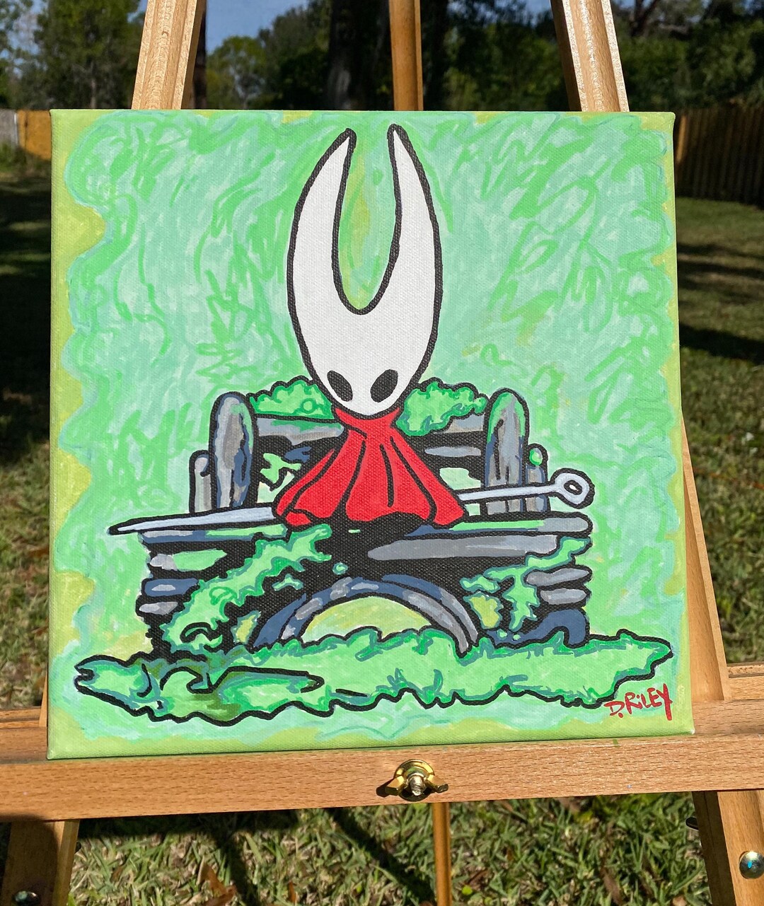 Mysterious Bug Acrylic Painting on Canvas - Etsy