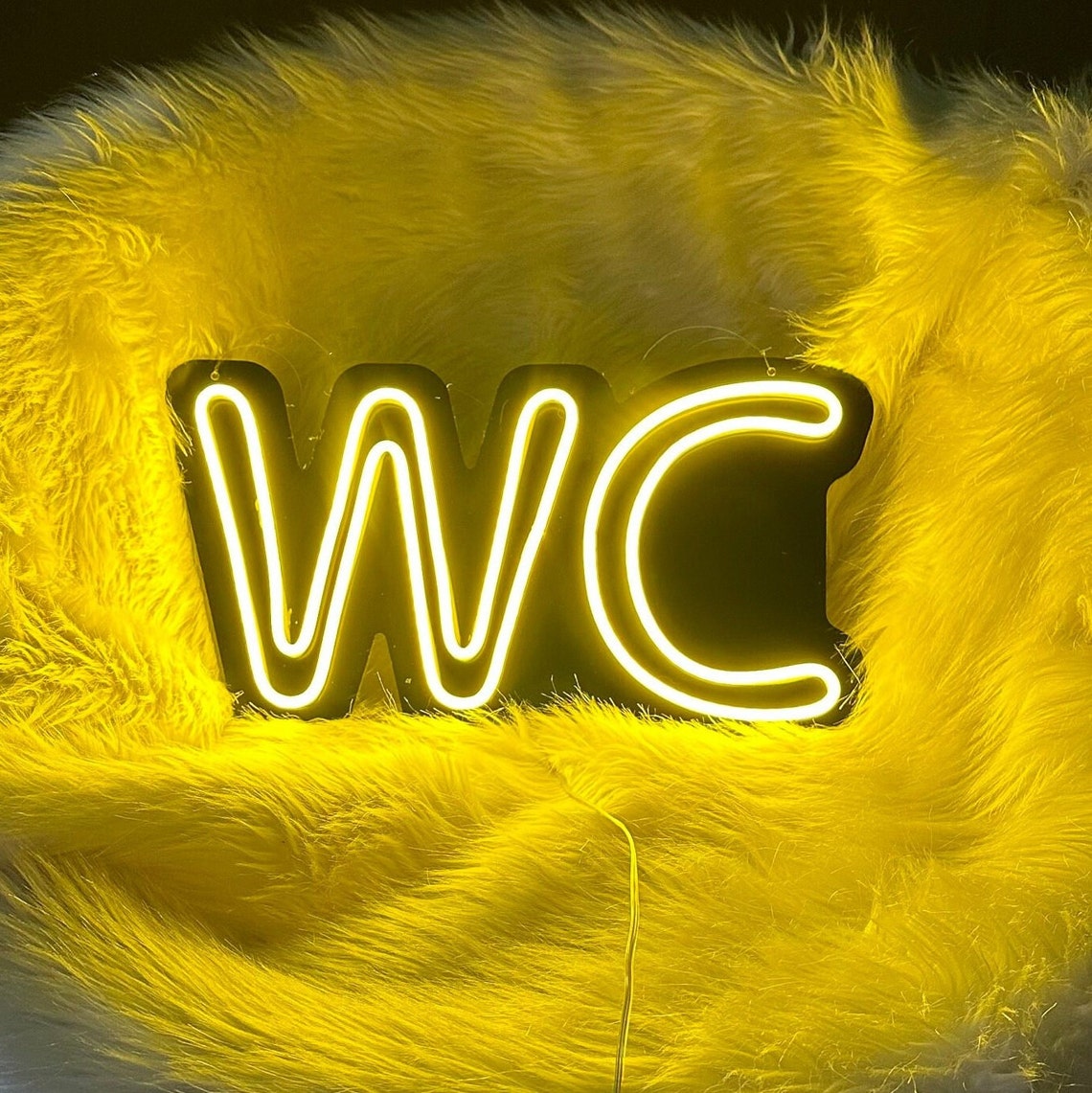 WC Restroom Neon Sign, Neon Sign for Coffee & Restaurant Bathroom ...