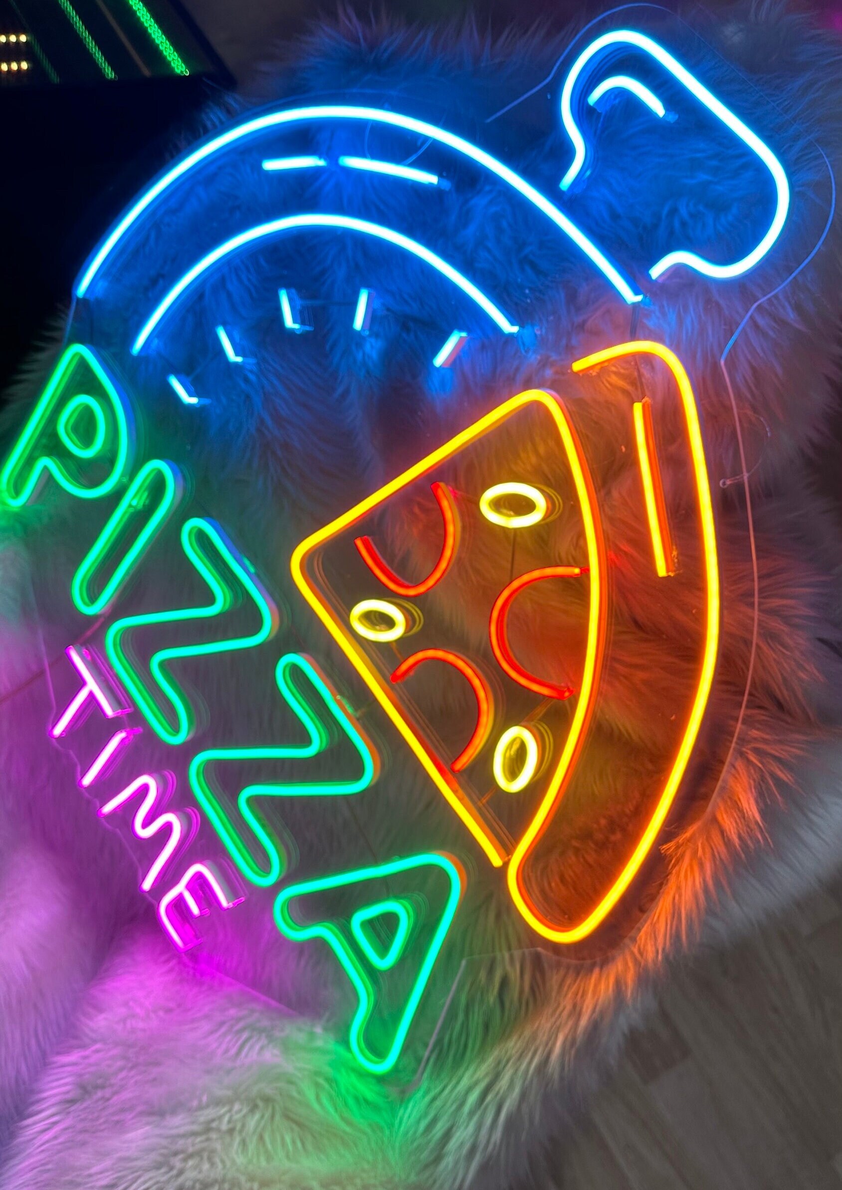 Pizza Time Neon Sign, Neon Sign for Coffee & Restaurant Wall Decor ...