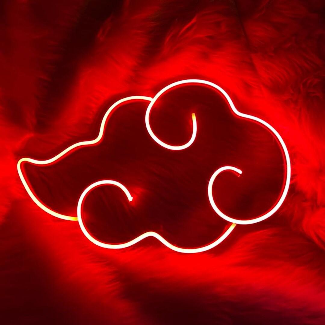 Akatsuki Cloud Neon Sign Akatsuki Cloud Decor Game Room Decor - Etsy