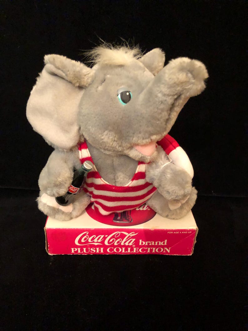 Vintage 1993 Collectable Coca Cola Elephant - Etsy