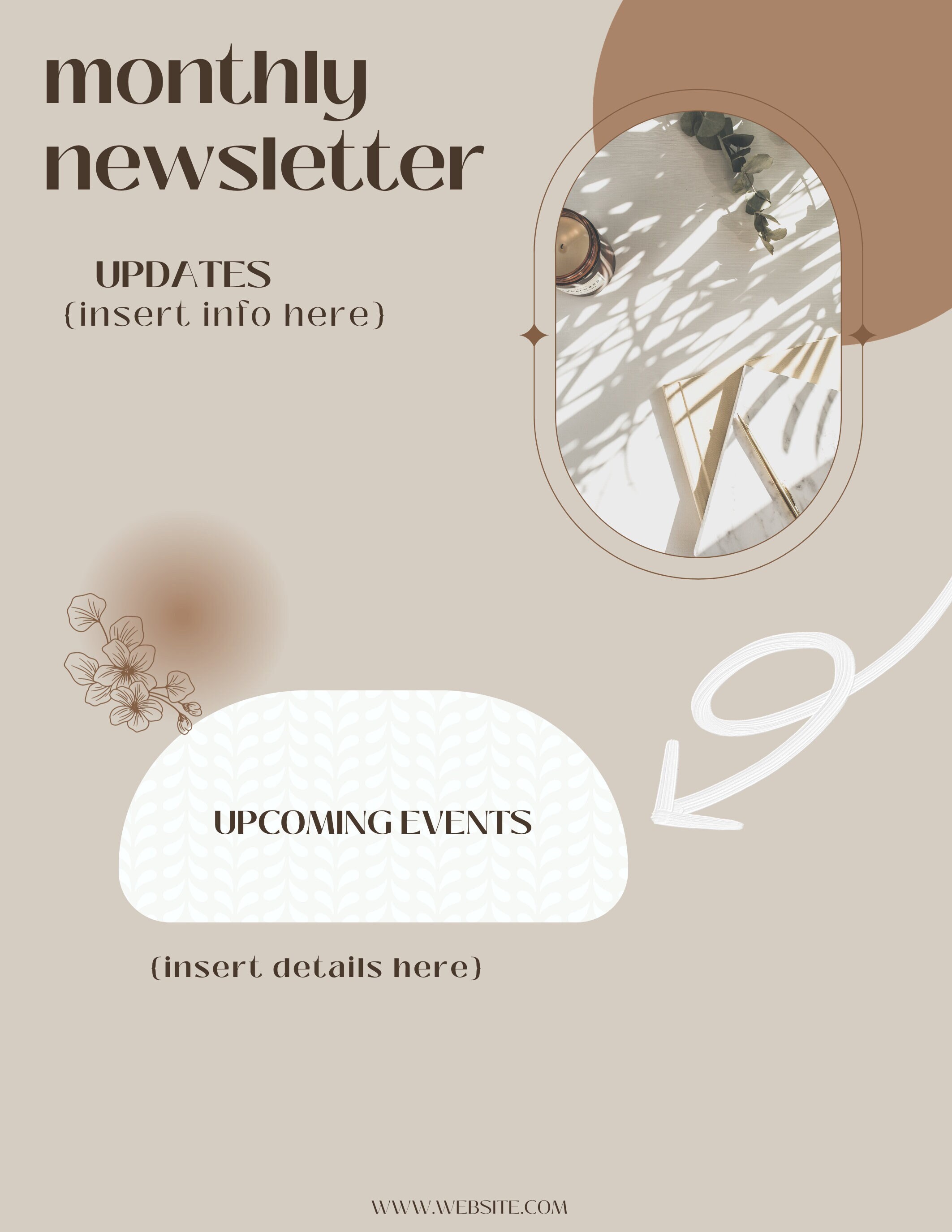 Customizable Newsletter Template - Etsy