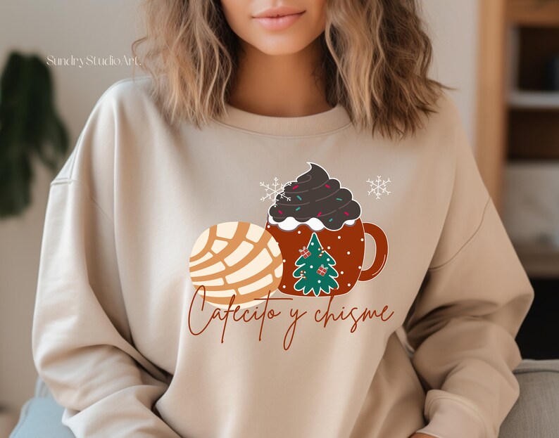 Cafecito Y Chisme Feliz Navidad PNG Mexican Tamale Concha SVG Car ...