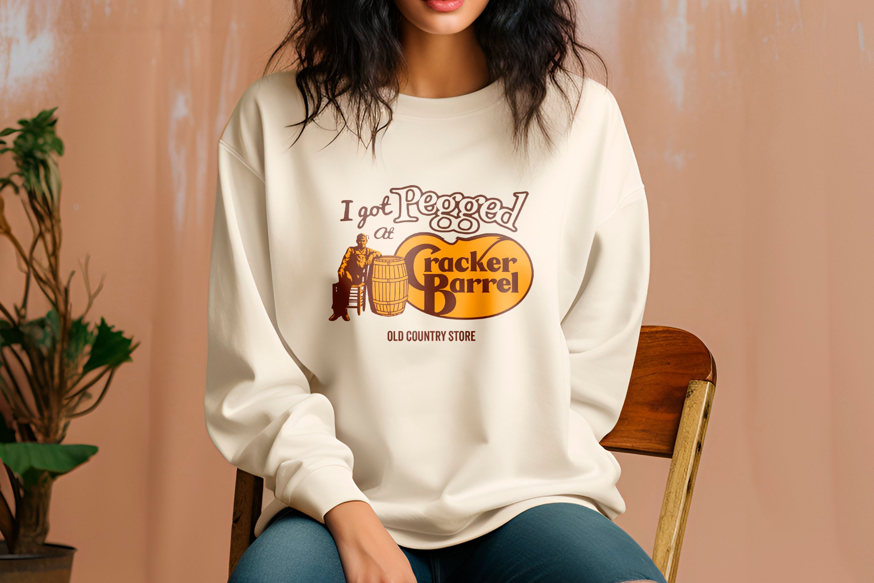I Got Pegged at Cracker Barrel Sweatshirt, Funny Meme Shirt - Etsy