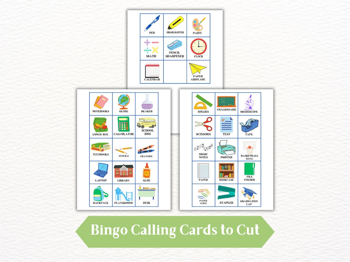 Classroom Bingo Game With 50 Printable Bingo Cards - Etsy