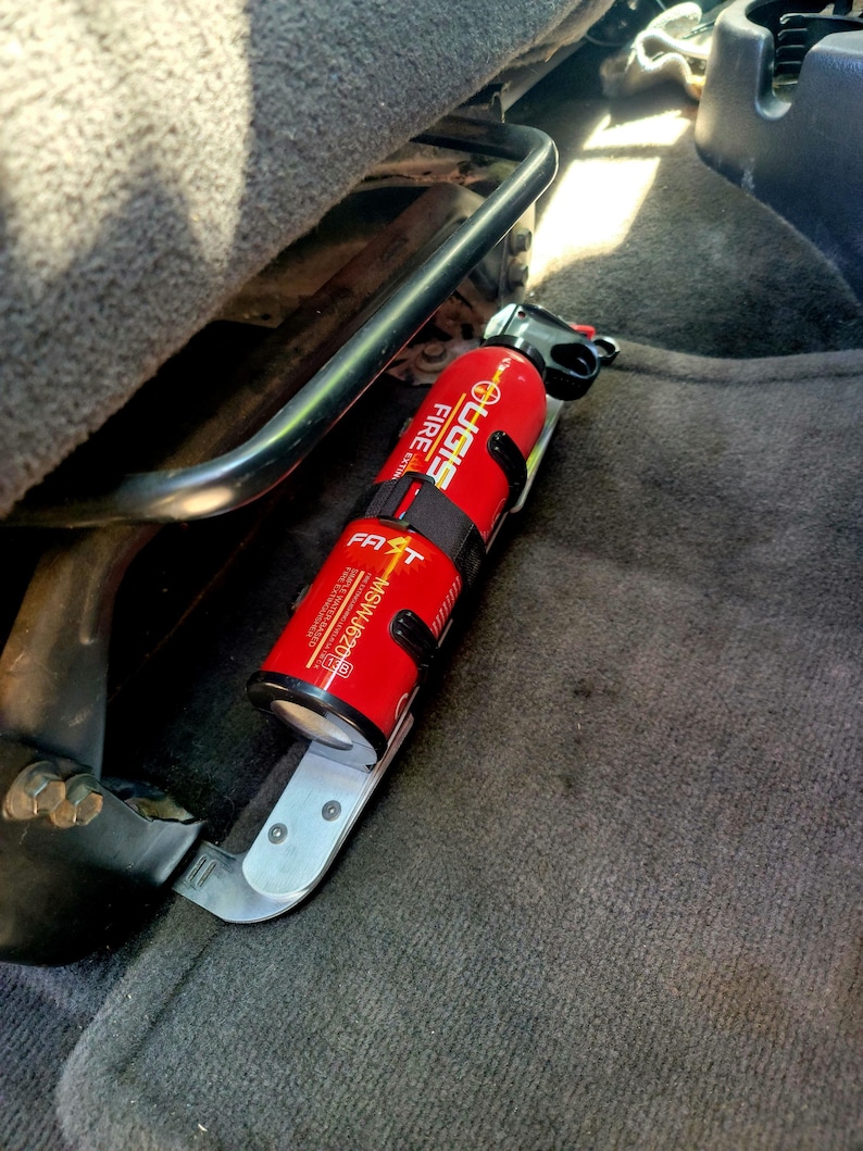 Universal Under Seat Fire Extinguisher Mount. 14" to 18" Adjustable ...