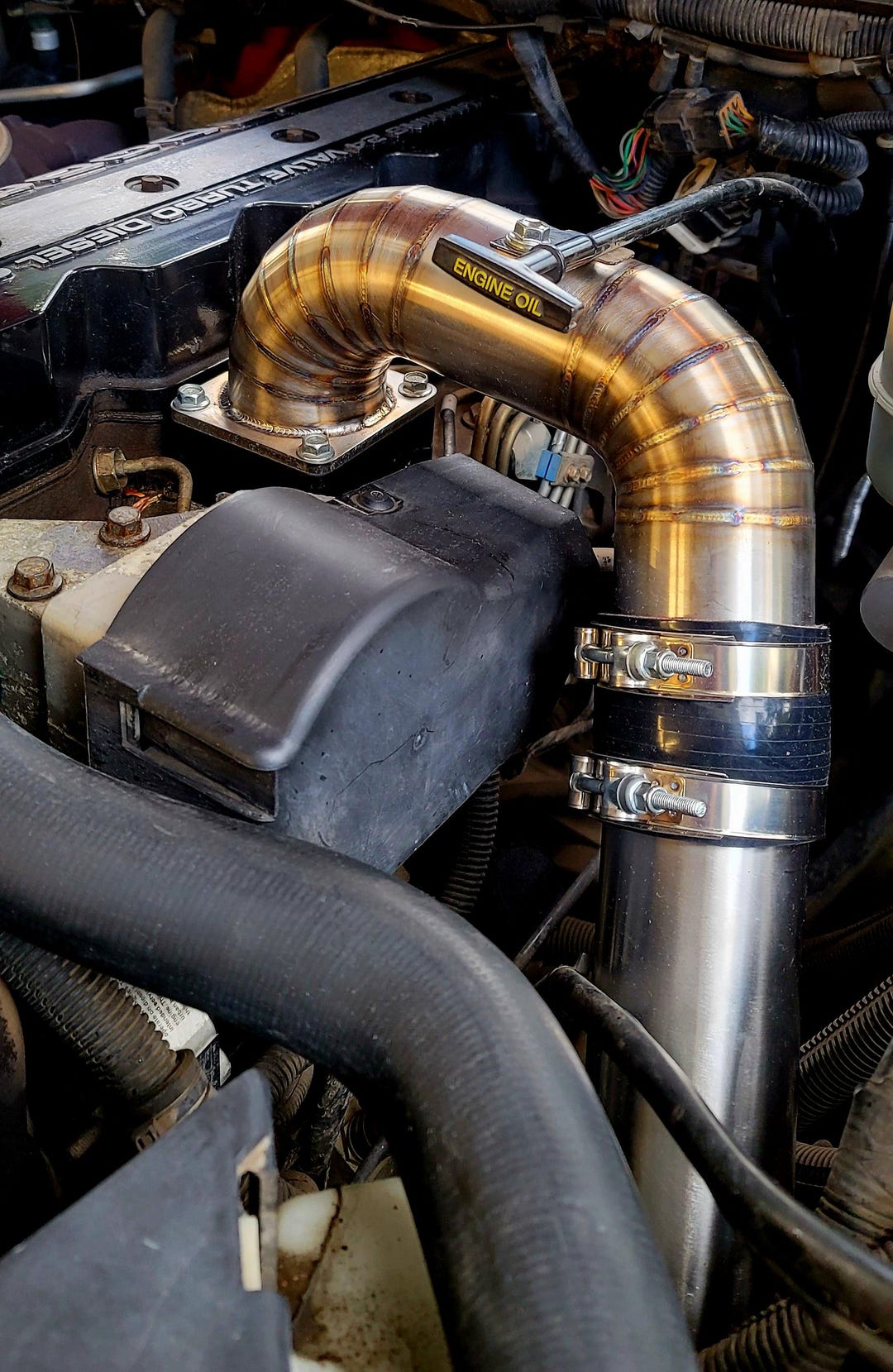 Intake Horn and Cold Side Piping Kit for 5.9L 12V Cummins Engines in ...