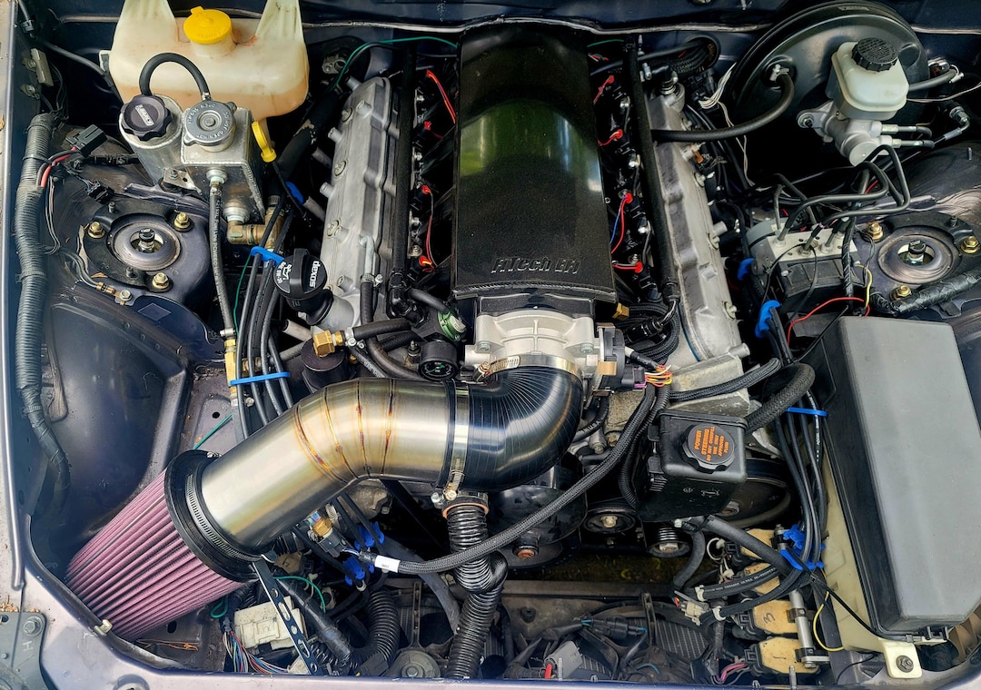 Universal/ Swap 4 Inch Intake W/ Filter for LSX LS1 LS2 LQ4 LQ9 4.8L 5 ...