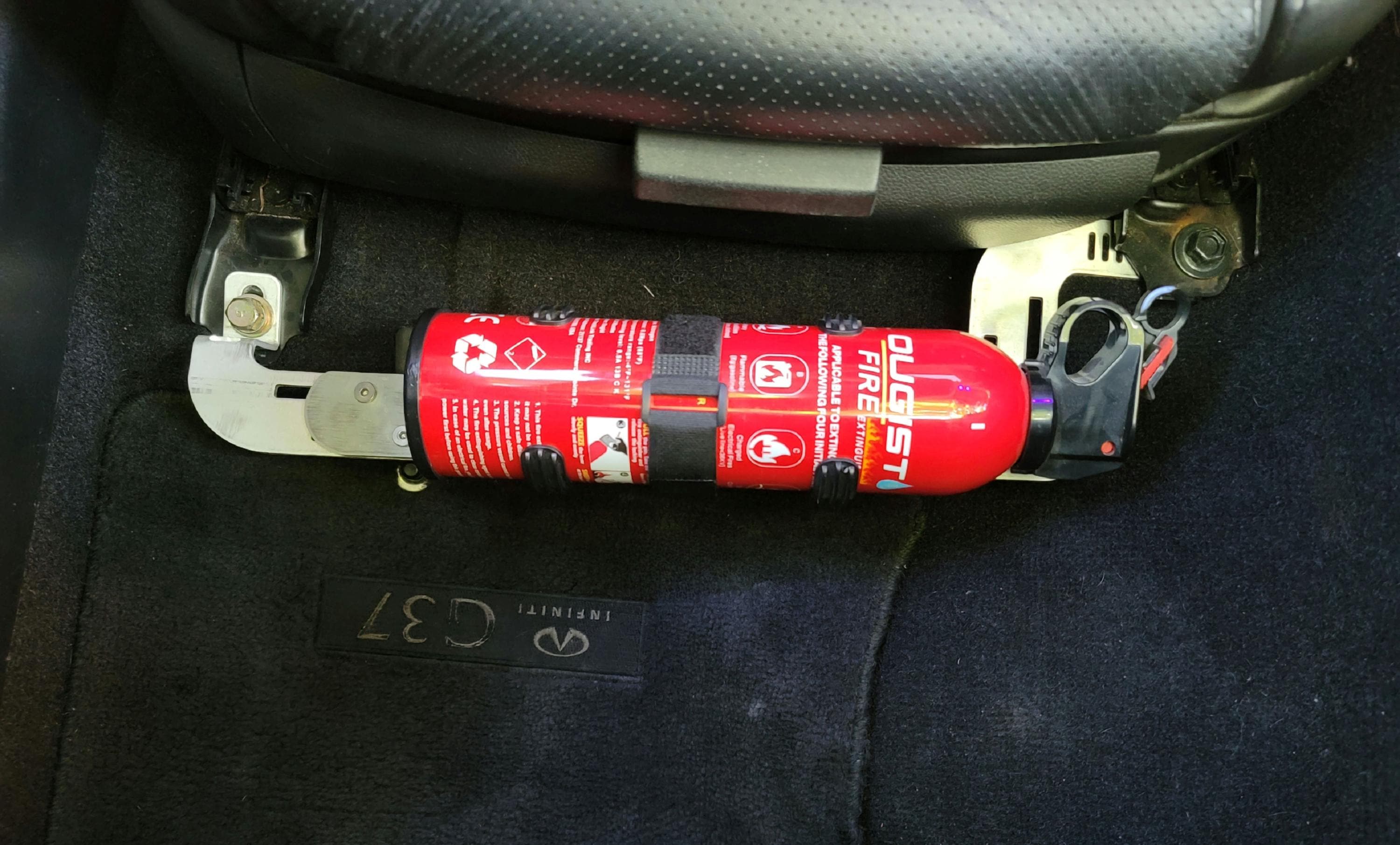 Universal Under Seat Fire Extinguisher Mount. 14" to 18" Adjustable ...