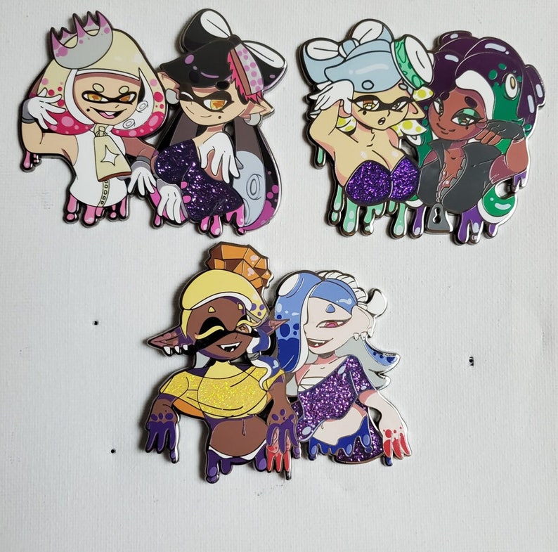 Splatoon Enamel Pin Set - Etsy
