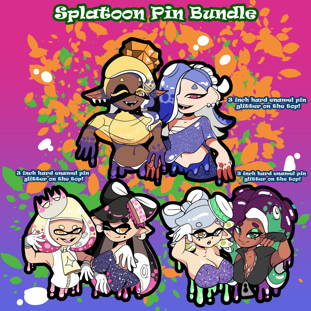 Splatoon Enamel Pin Set - Etsy