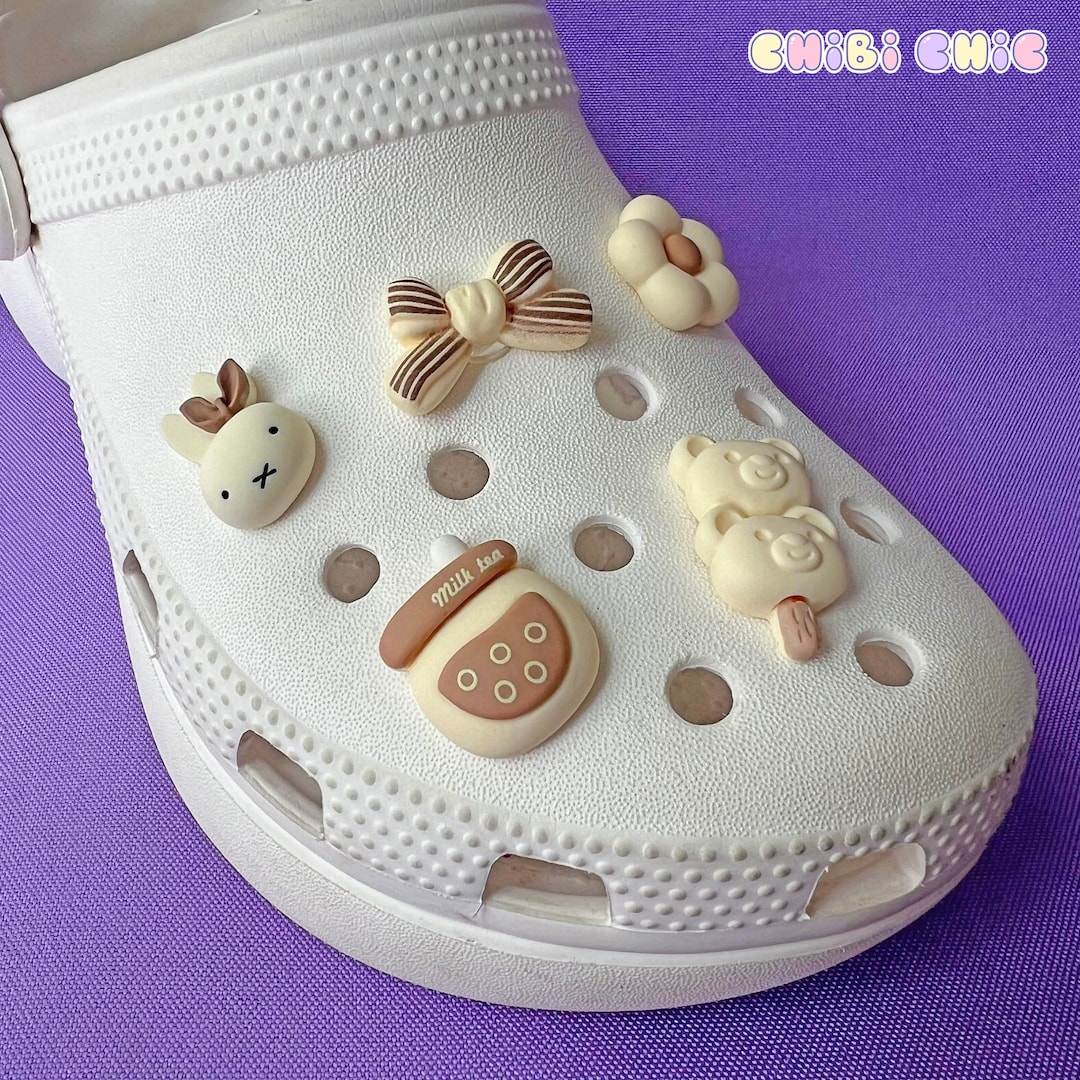 Croc Shoe Charm Set Aesthetic Miffy Matte Minimalist Kawaii Cute Rabbit ...