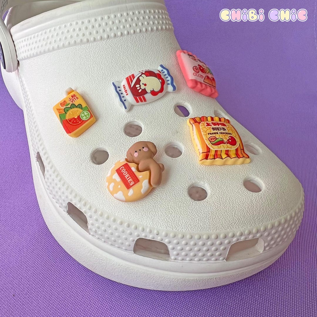 Asian Snacks Shoe Charms: Kawaii Comfort Food Set - Etsy