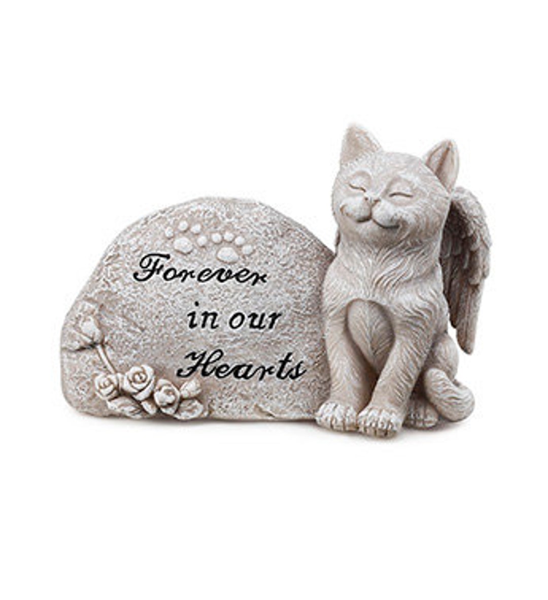 Cat Memorial Statue, Cat Headstone, Sleeping Cat Statue, Cat Figure ...