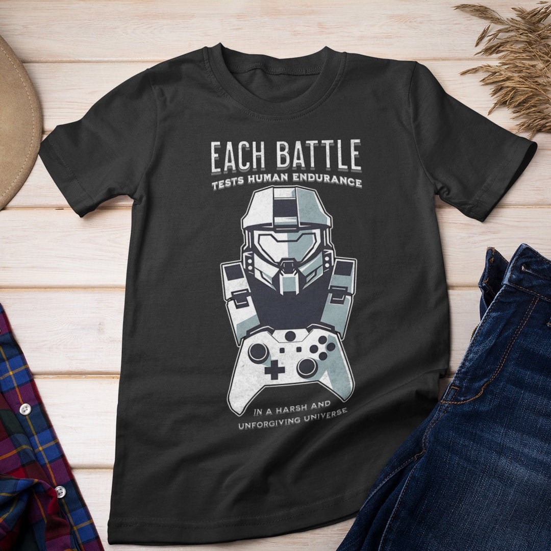 Halo Master Chief Shirt, Video Game T-shirt for Gamer and Nerd Friends ...