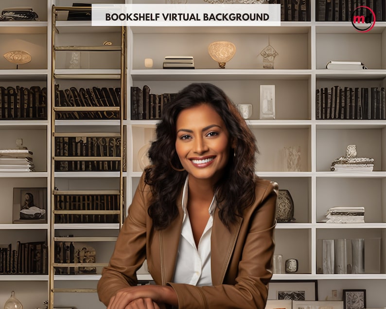 Modern Luxury Virtual Background Executive Zoom Backdrop Stylish Home ...