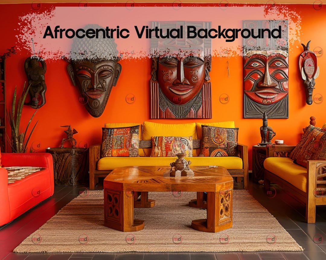 Vibrant African Virtual Backdrop | Zoom Background | Teams Meeting ...