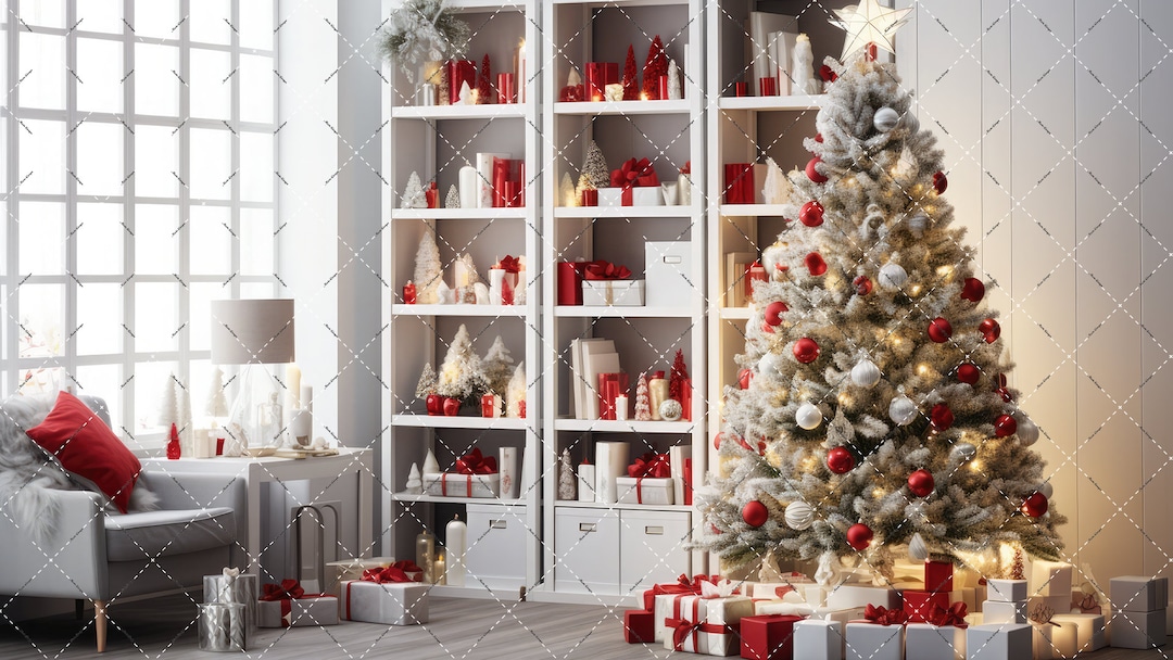 Zoom Background for Christmas Office Virtual Events, Digital Background ...