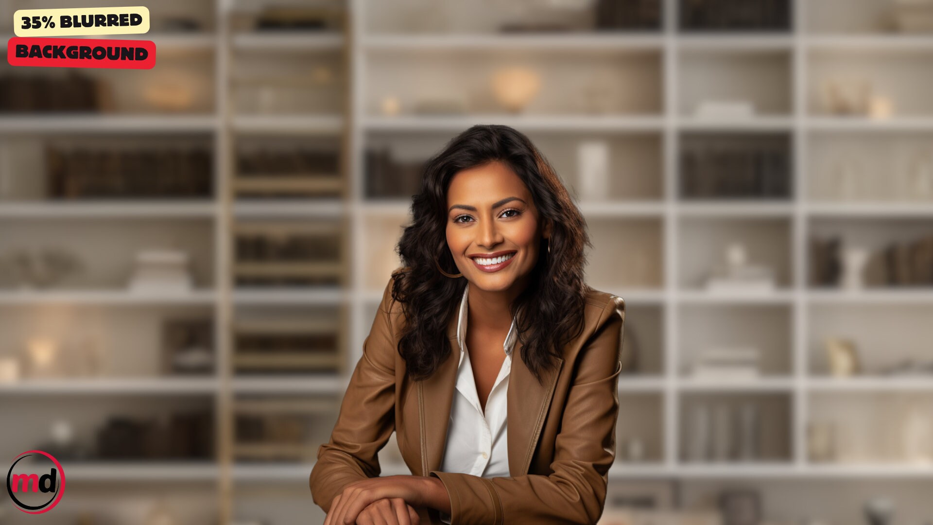 Modern Luxury Virtual Background Executive Zoom Backdrop Stylish Home ...