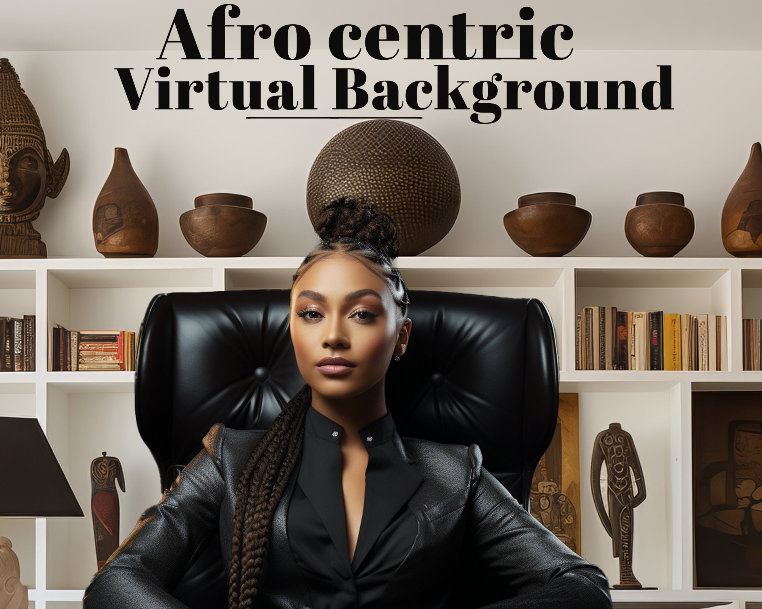 African Tribal Virtual Background: Zoom, Teams, Google Meet (PNG) - Etsy