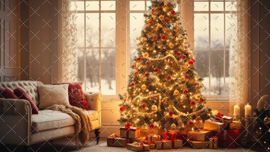 Zoom Background for Christmas Office Virtual Events, Digital Background ...