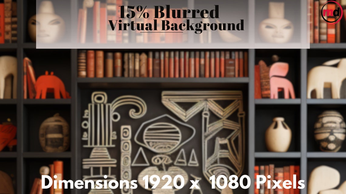 African Zoom Background | Tribal Virtual Meeting Backdrop | Digital ...