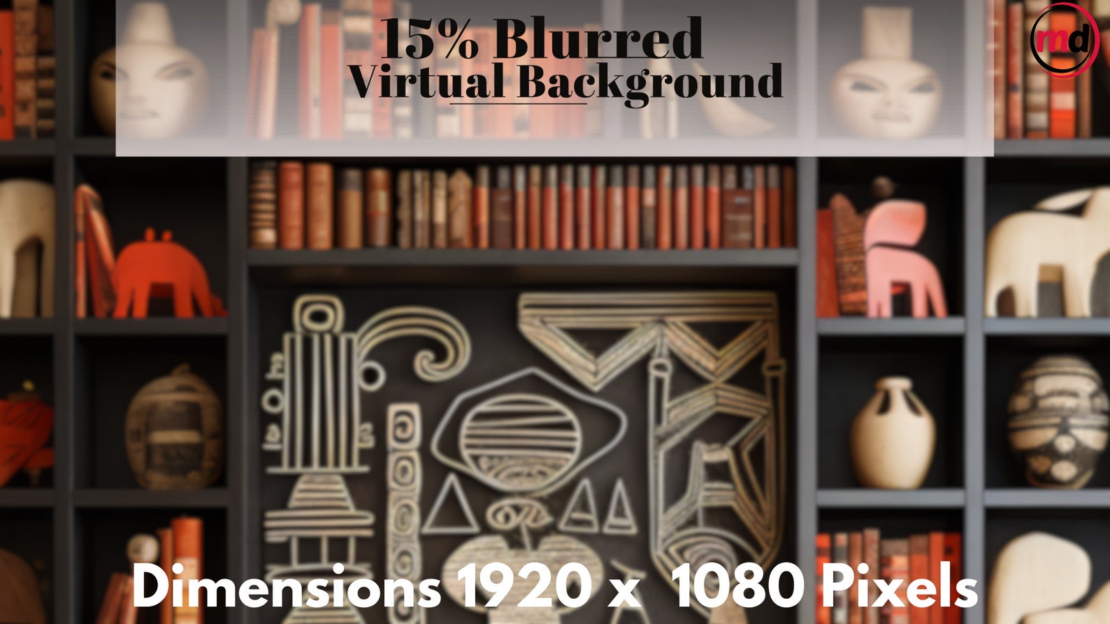 African Zoom Background | Tribal Virtual Meeting Backdrop | Digital ...