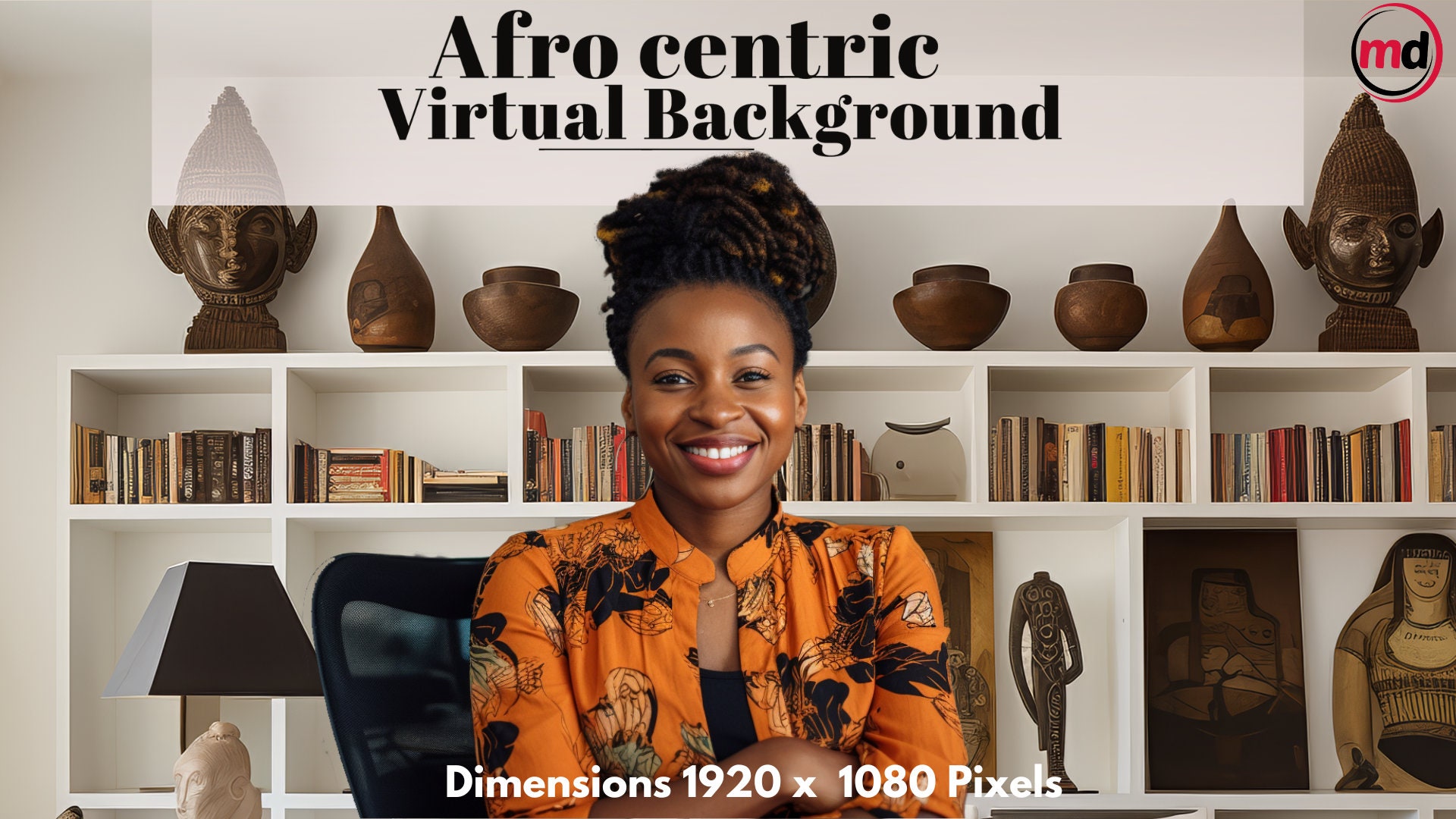 African Tribal Virtual Background: Zoom, Teams, Google Meet (PNG) - Etsy