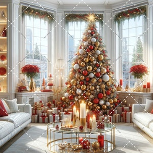 Zoom Background Bundle for Christmas Office Virtual Events, Digital ...