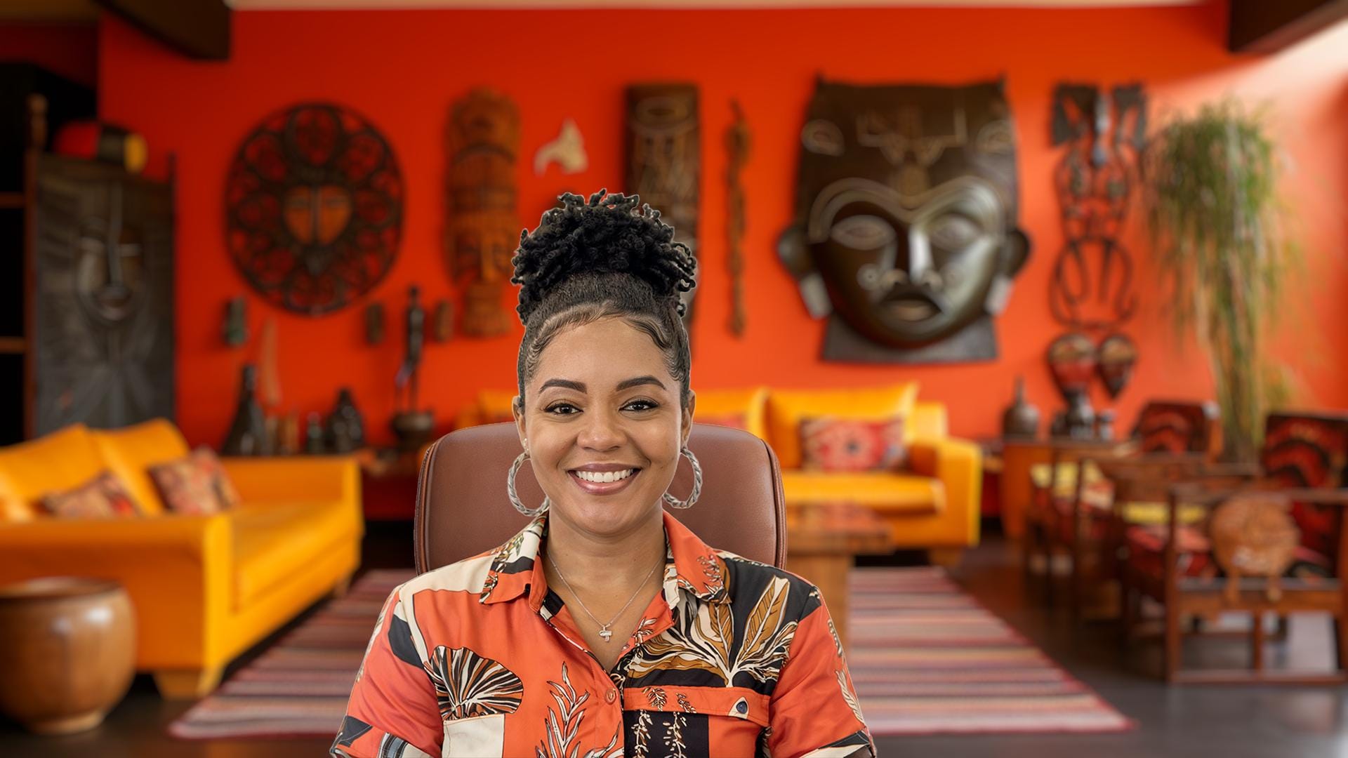 African Zoom Background Bundle | Digital Wall Art With Clear and ...