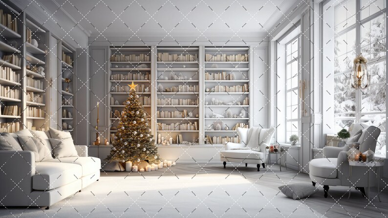 Zoom Background for Christmas Office Virtual Events Digital - Etsy